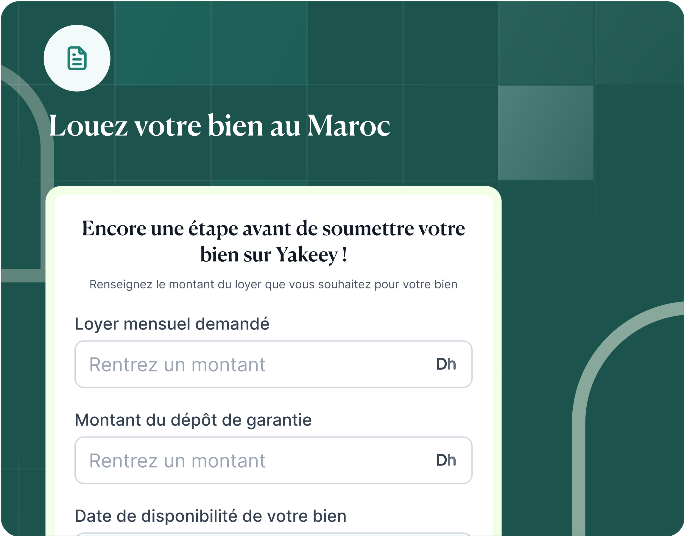 Vendez votre bien immobilier au Maroc | Yakeey